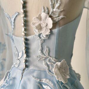 Anna Augusta | Dresses | Brand New Us 8 Baby Blue Floral Anna Augusta ...